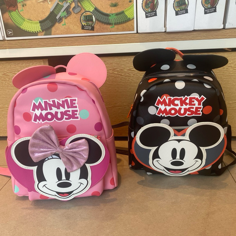 Jual MINISO Disney Classics Minnie Collection Polka Dot Backpack(Pink ...