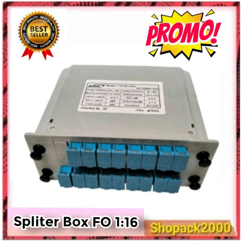 Jual Kabel FO Splitter 1:16 Box SC/UPC | Splitter PLC Box 1:16 SC/UPC ...