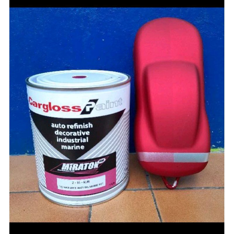Jual Cat Cargloss Miraton 6195 T/C Matt Solar Red / Merah Doff Honda ...