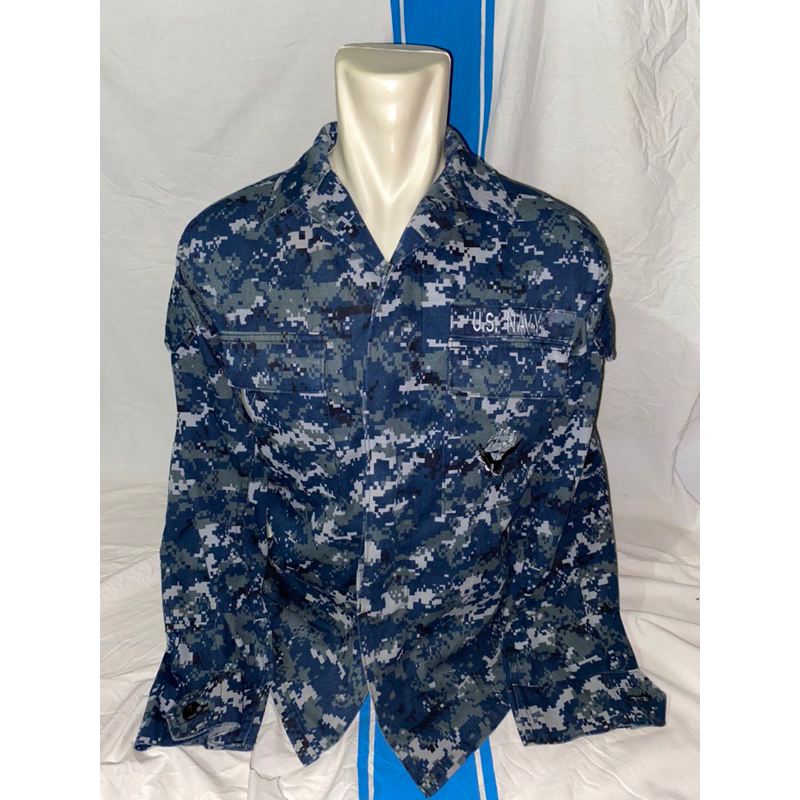Jual Kemeja BDU PDL Loreng digital US Navy Angkatan Laut Amerika (7 ...