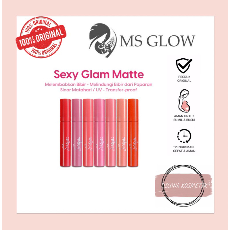 Jual MS GLOW SEXY GLAM MATTE | Shopee Indonesia