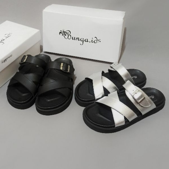Jual Bunga Sandal Noir / Sandal Perempuan / sandal birken | Shopee ...