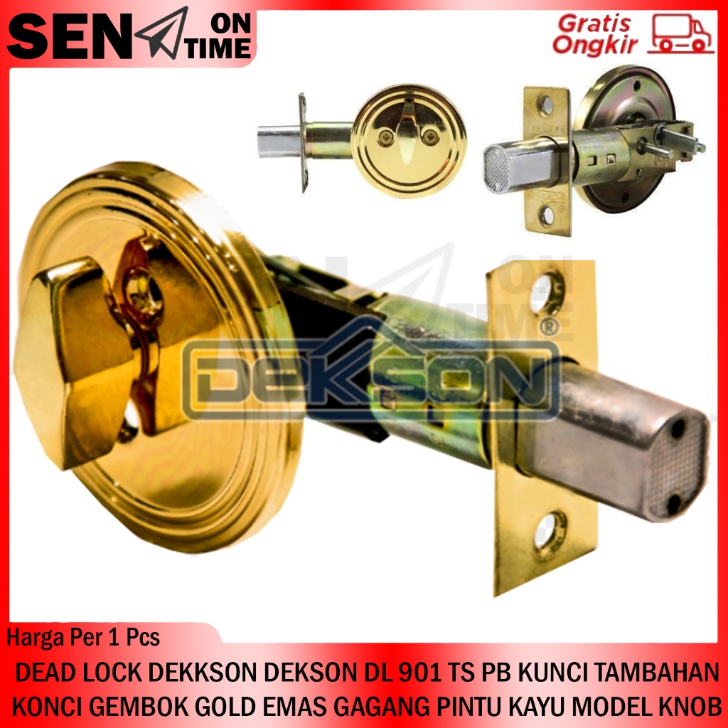 Jual DEAD LOCK DEKKSON DEKSON DL 901 TS PB KUNCI TAMBAHAN KONCI GEMBOK ...