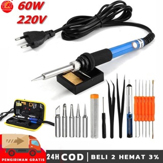 Jual 16 pcs Solder Listrik 60 Watt Murah Paket Penyedot Penghisap Timah Set Kit Lengkap Komplit ...