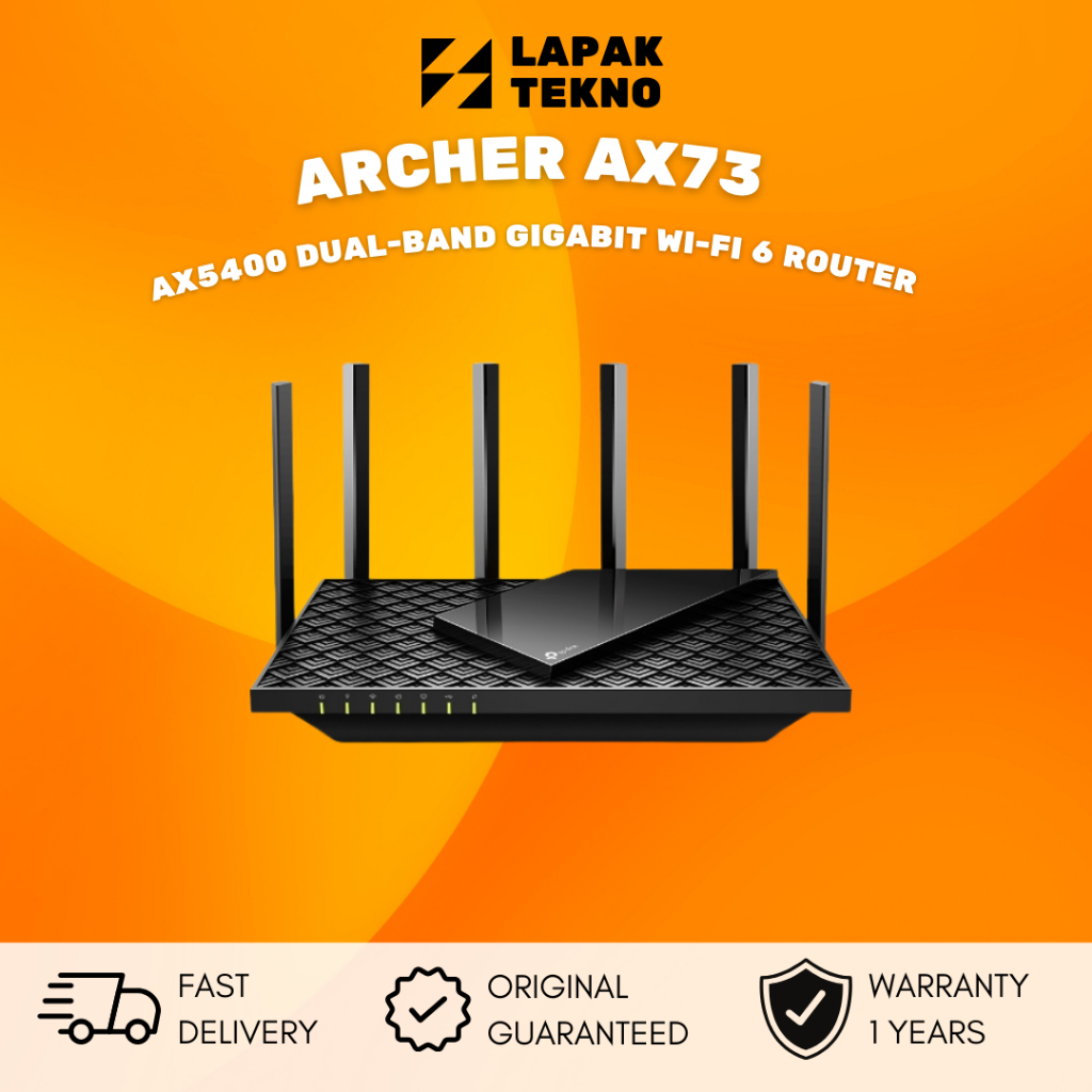 Jual TP-Link Archer Wi-Fi 6 AX73 AX5400 Dual-Band Gigabit Router | Shopee Indonesia