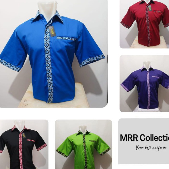 Jual 1111 Seragam Kerja Kombinasi Batik Seragam Kerja Baju Officeboy ...