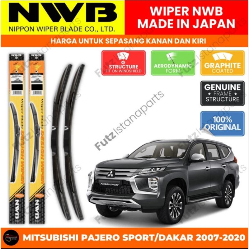 Jual Wiper Depan Pajero Sport/Dakar 2007-2020 Ukuran 22"&18" NWB Japan ...