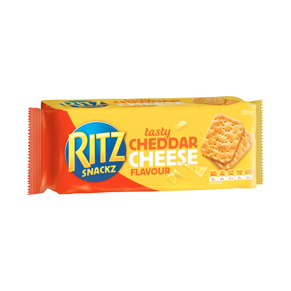 Jual Ritz Snackz Tasty Cheddar Cheese Crackers | 100g Australia ...