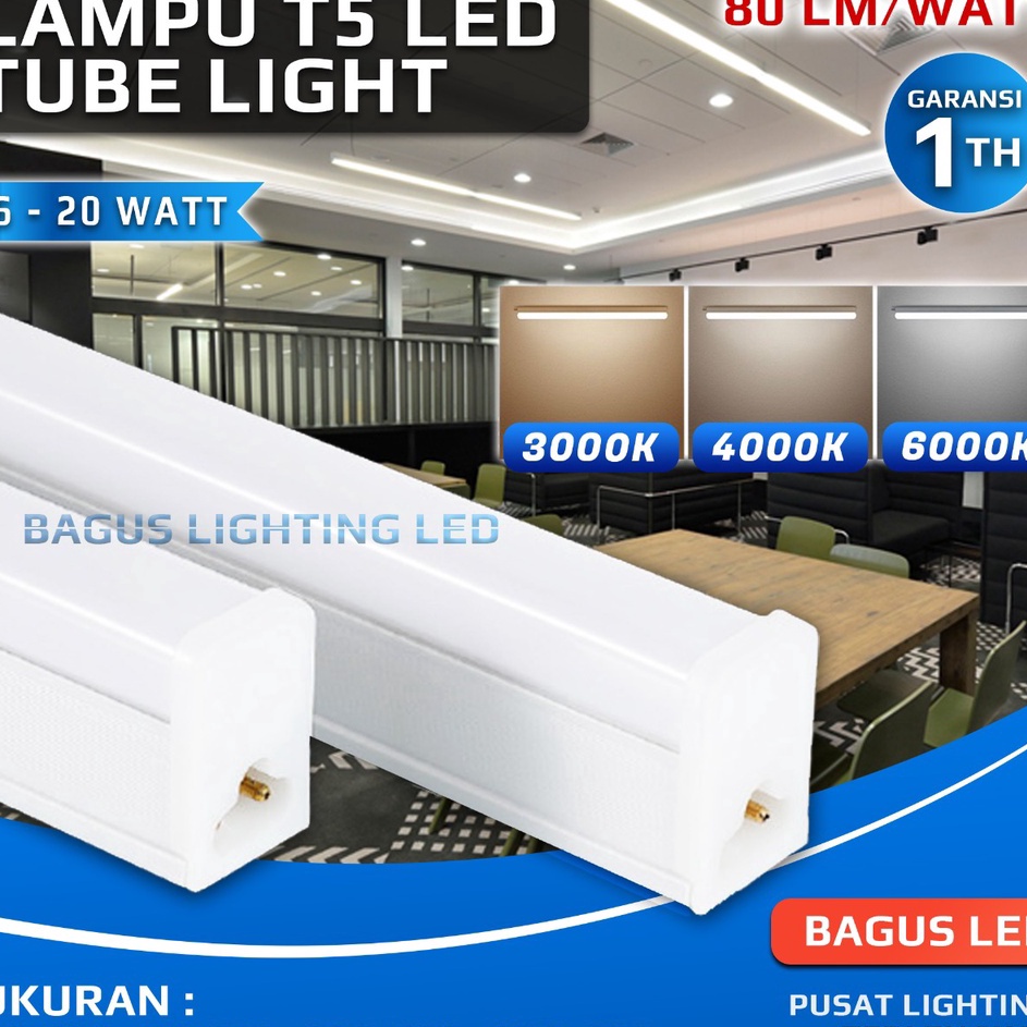 Jual Lampu TL T5 LED Tube Light 6W 1W 18W 2W 3 12Cm Garansi H | Shopee Indonesia