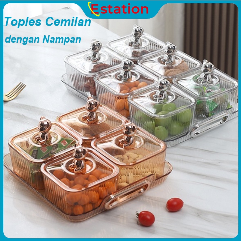 Jual Estation - Snack Tray Snack Bowl Tempat Saji Snack Cemilan Kotak ...