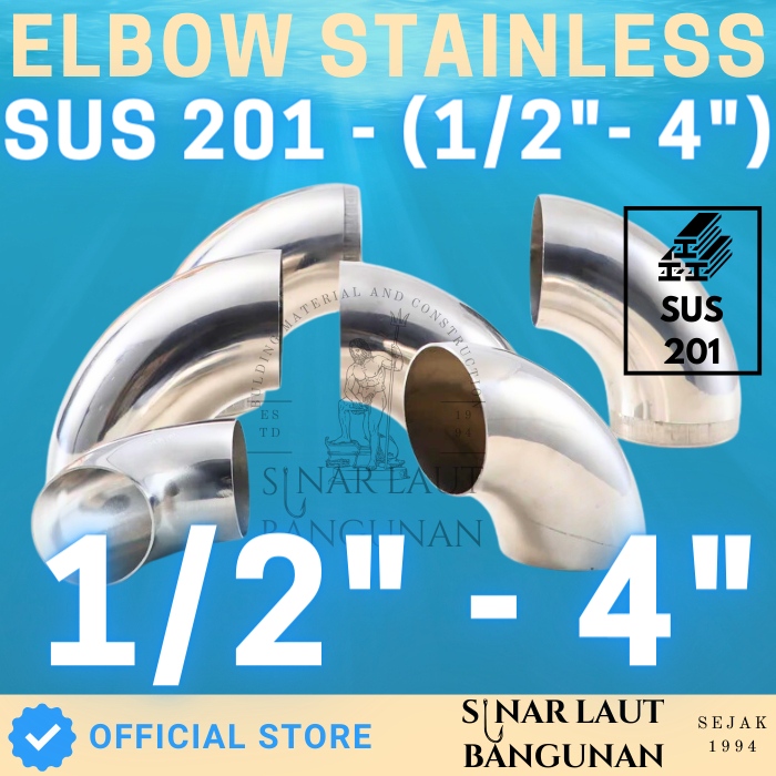 Jual Elbow Stainless SUS 201 1/2 Inch - 4 Inch | Shopee Indonesia