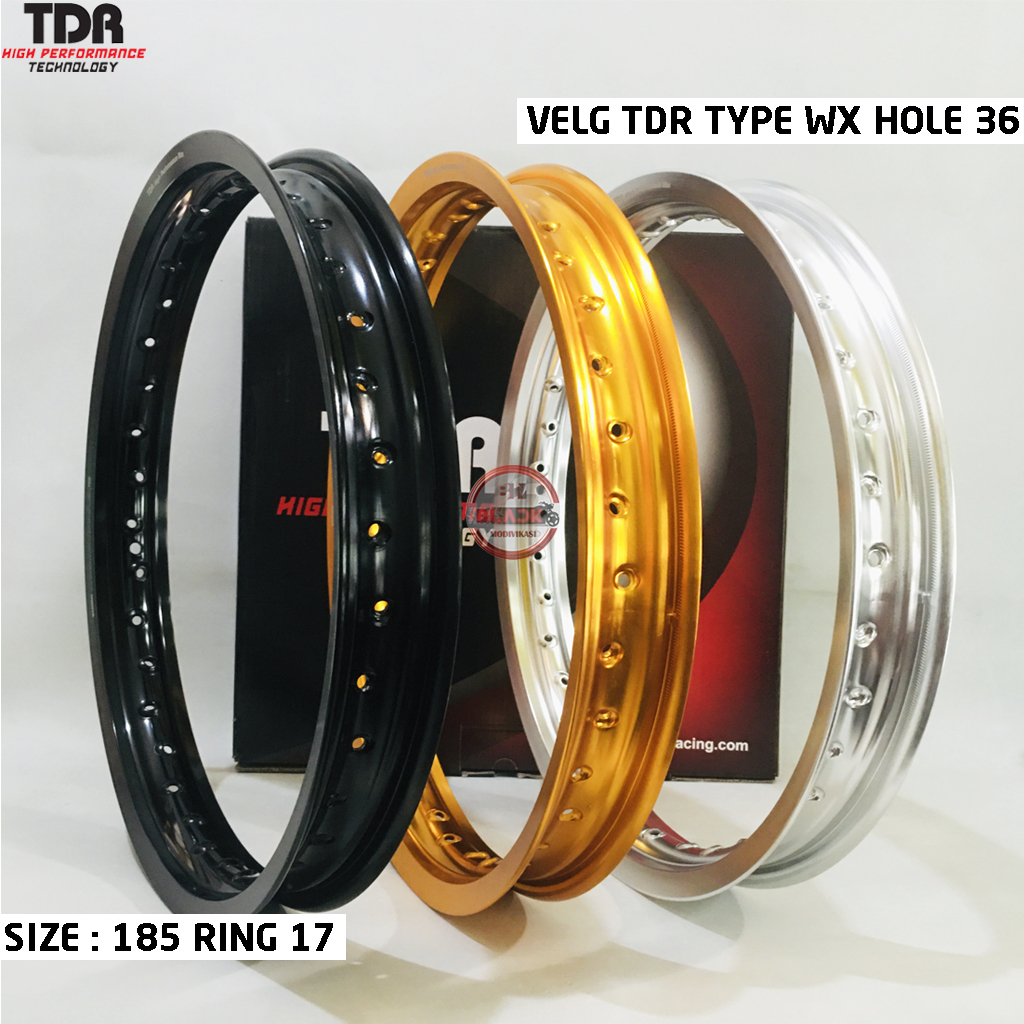 Jual Velg TDR TYPE WX / W SHAPE Series UK 185 Ring 17 Hole Lubang 36 ...