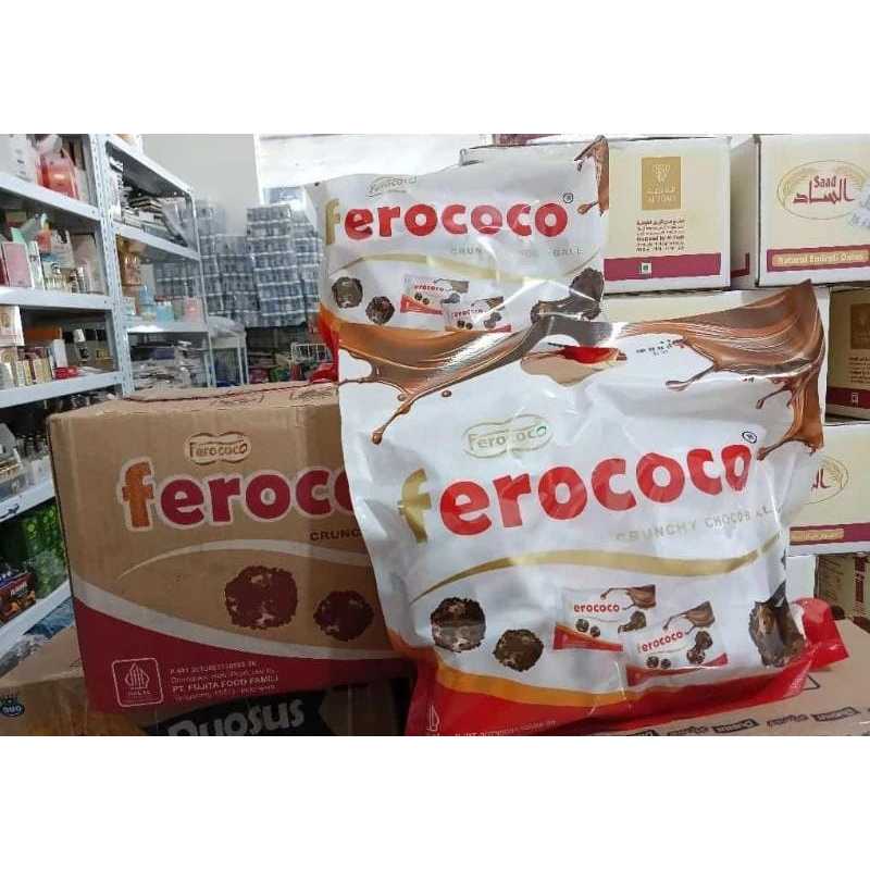 Jual ( DUS ) COKELAT FEROCOCO CRUNCHY CHOCO BALL KEMASAN ISI 40pcs ...