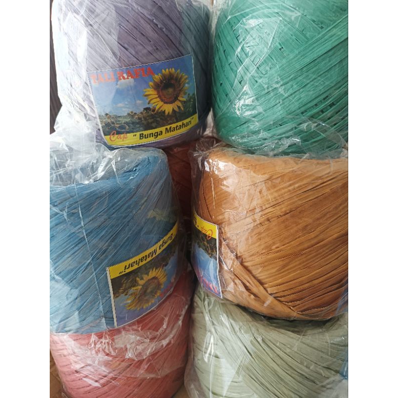 Jual tali rafia 1kg warna | Shopee Indonesia