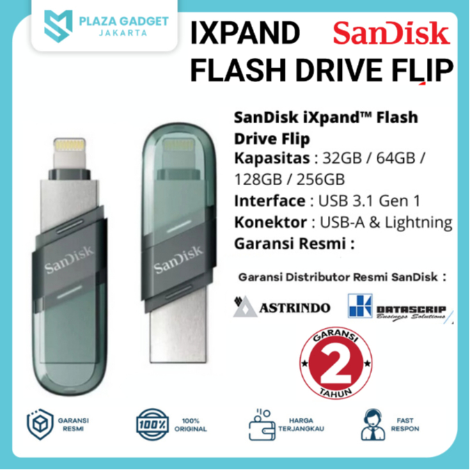 Jual Flashdisk Flash Disk OTG USB to Lightning 32 64 128 256 GB | 32GB ...