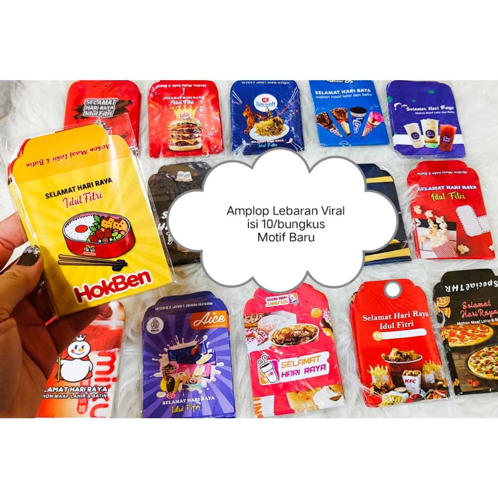 Jual Amplop Snack Viral / Amplop Idul Fitri Siap Pakai/ Amplop Lebaran ...