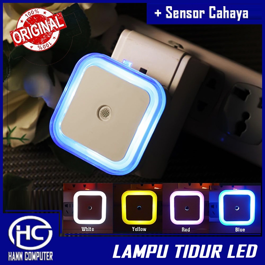 Jual LAMPU TIDUR LED PERSEGI WITH SENSOR CAHAYA DEKORASI RUANGAN ...