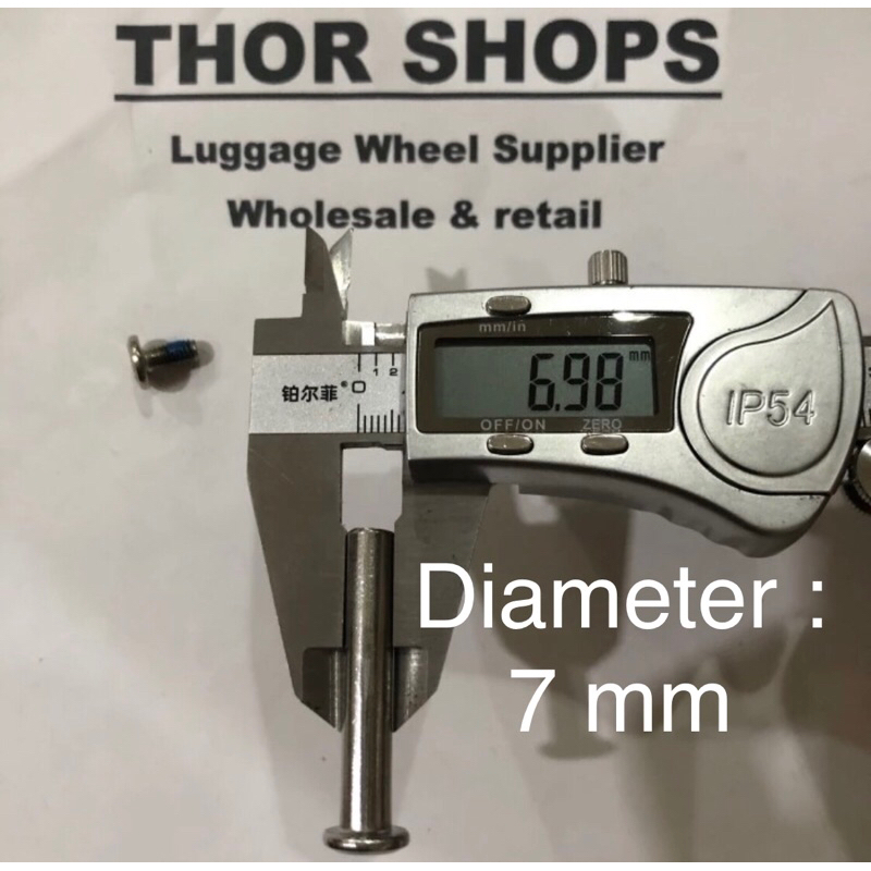 Jual 1 pcs baut as roda koper diameter 7 mm stainless steel | Shopee ...