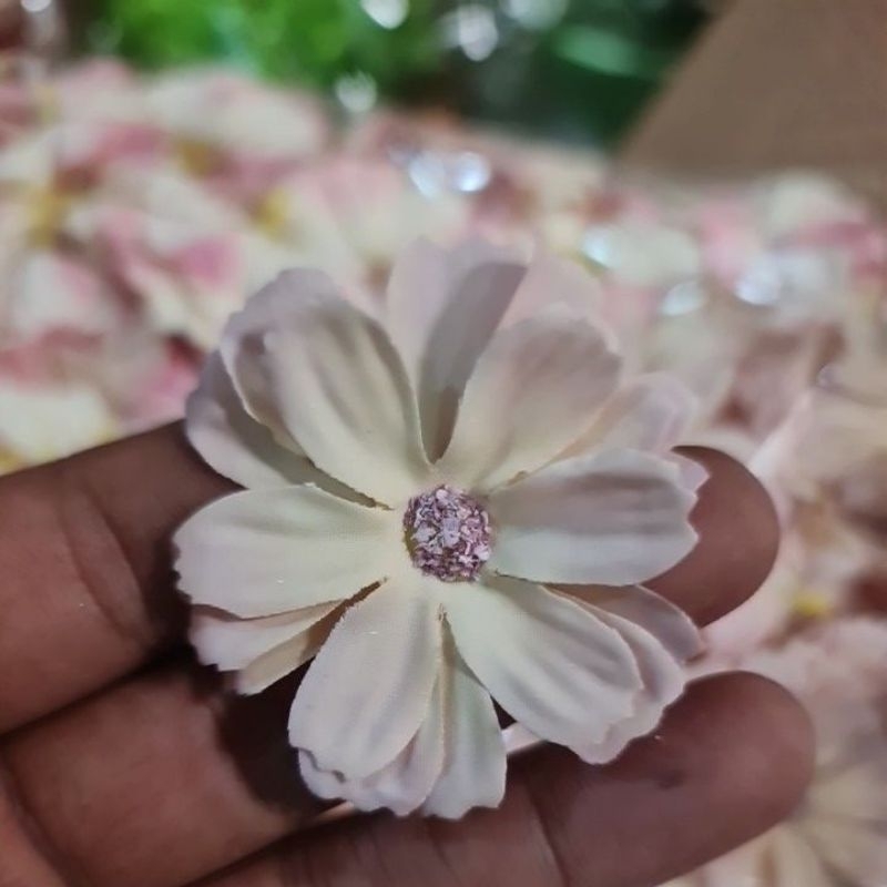 Jual KS30 Daisy 4cm kelopak bunga kepala satuan head flower mawar rose ...