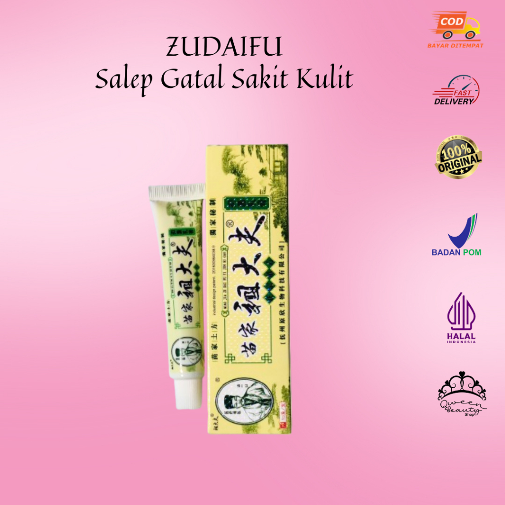 Jual Zudaifu - Salep Gatal Sakit Kulit Eksim Jamur Kurap Alergi Ruam ...