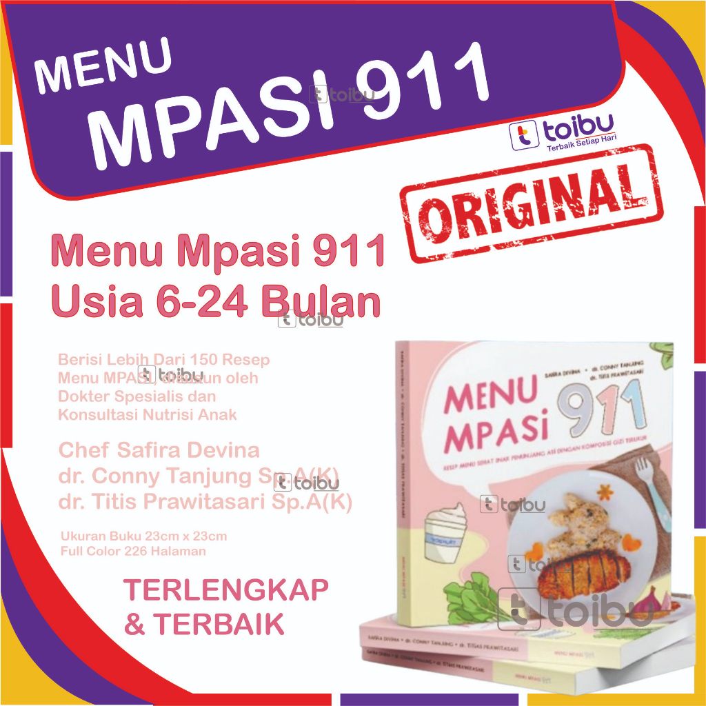 Jual Buku Menu MPASI 911 Chef Safira Devina | Shopee Indonesia