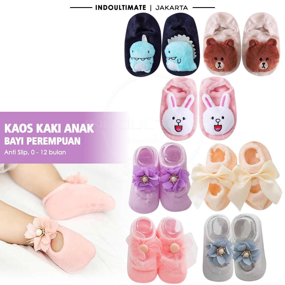 Jual Kaos Kaki Anak Bayi Perempuan 0-1 Tahun Alas Kaki Anak Bayi Balita Baru Lahir Baby Socks ...