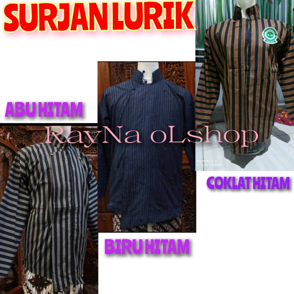 Jual SURJAN LURIK, BAJU TRADISIONAL JAWA PRIA LAKI, PAKAIAN PRIA TRADISIONAL KLASIK MODERN KHAS ...