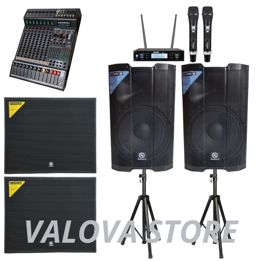 Jual Paket 2 soundsystem HARDWELL DSR 15 PRO + LAMBO 8 + SUB IRX118 PRO ...