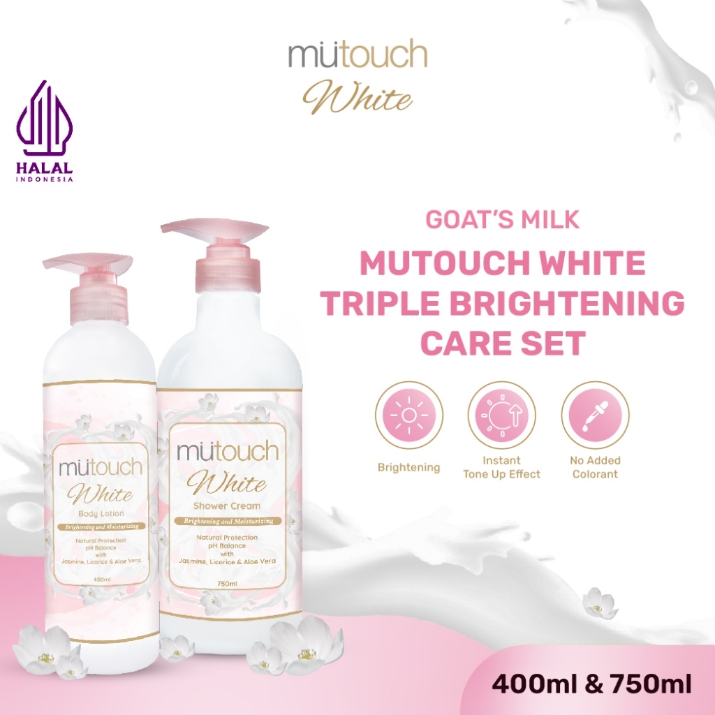 Jual MUTOUCH White Body Lotion 400ML & White Shower CCR 750ML | Shopee ...