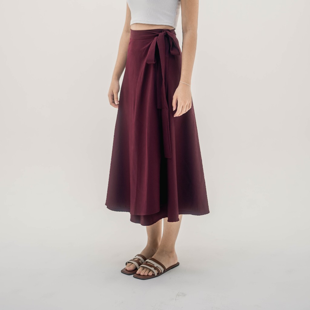 Jual Rok Flare Wanita | Himari Skirt | HULM | Shopee Indonesia