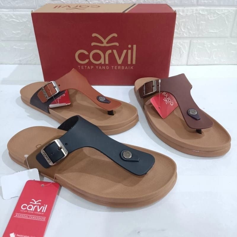 Jual Carvil Samoa-01 M Sandal jepit Pria Sandal Carvil Pria ORI ...