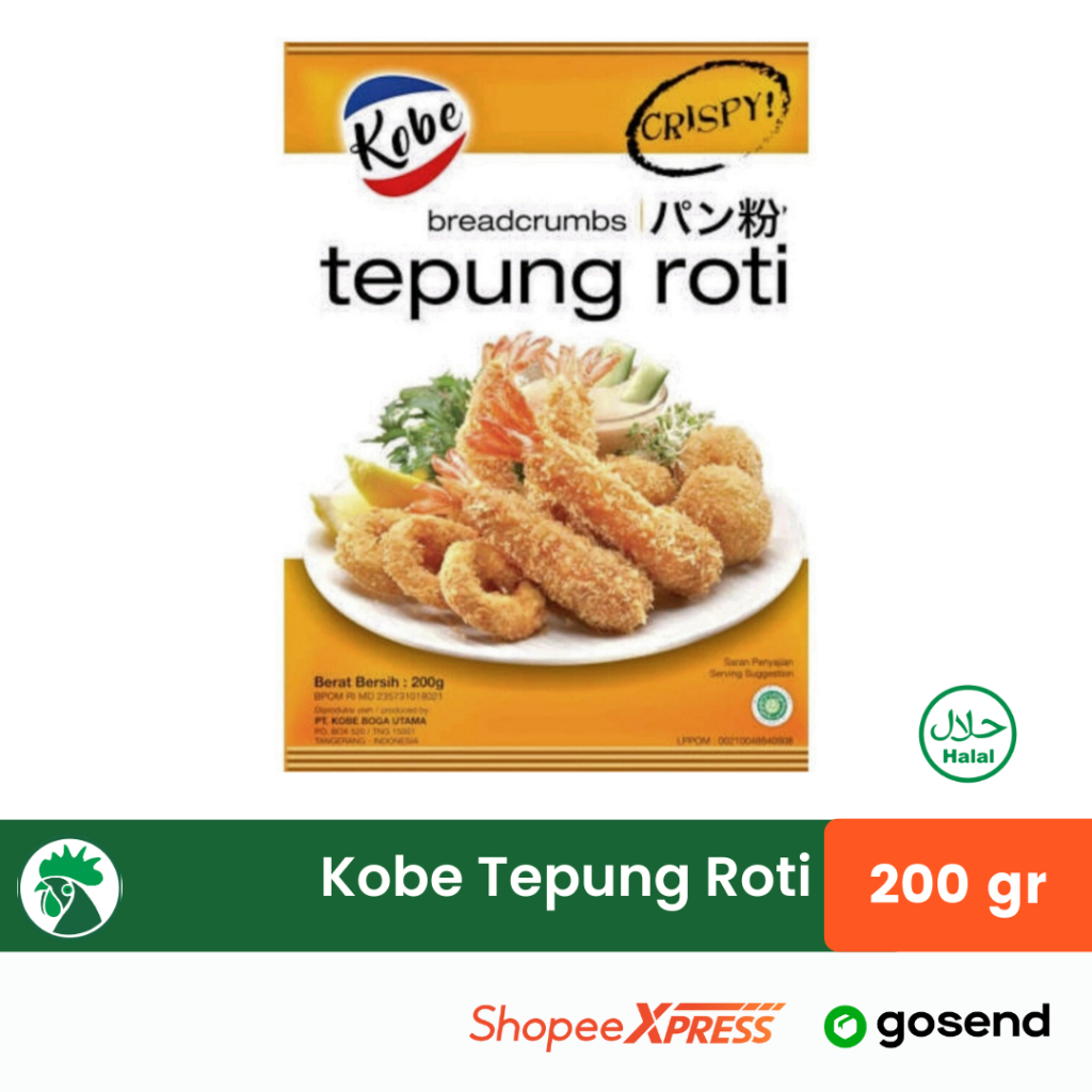 Jual Kobe Breadcrumb Tepung Roti Kemasan 200gr | Shopee Indonesia