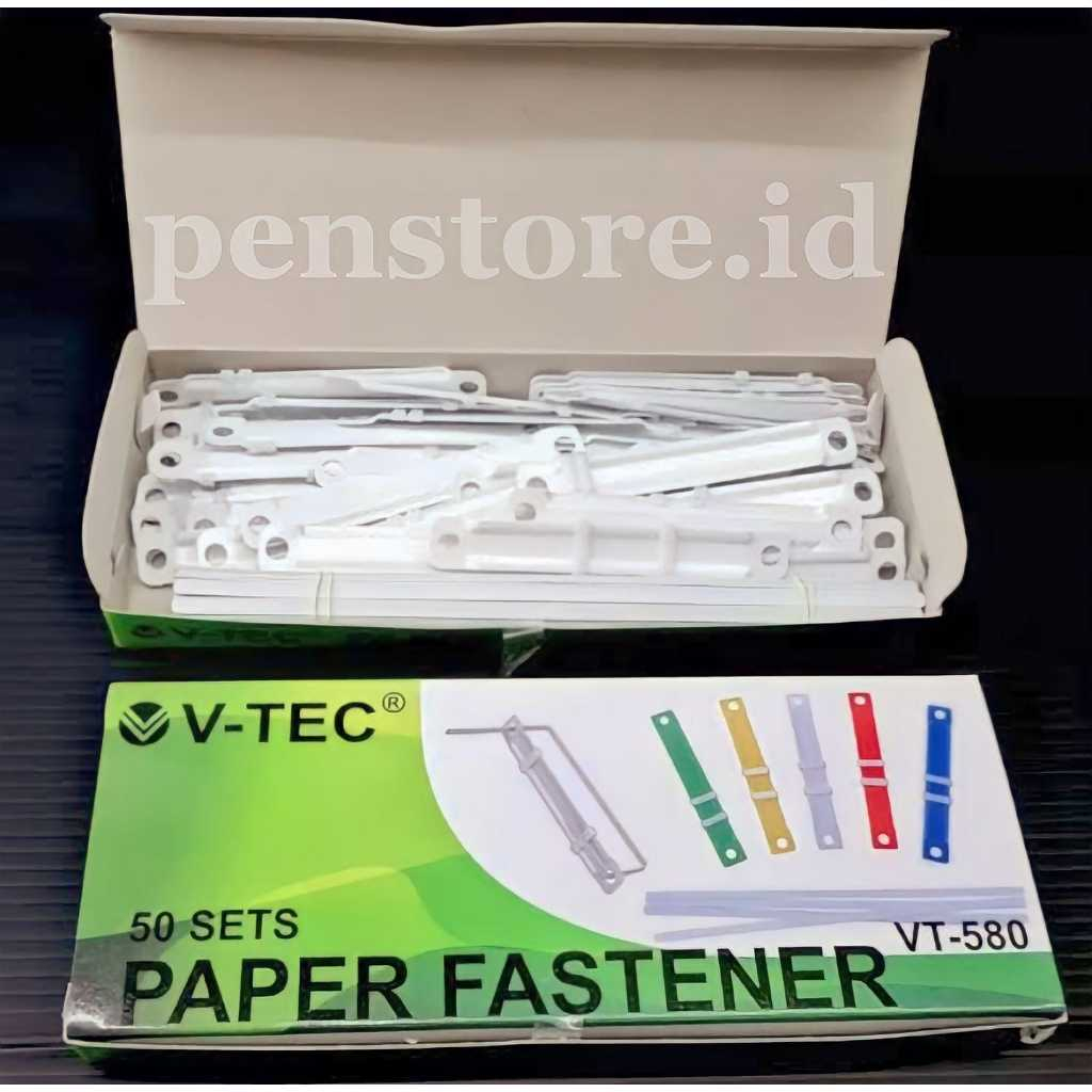 Jual (Pack = 50 pcs) Acco Paper Fastener V-TEC VT-580 warna - pengikat kertas snell | Shopee ...