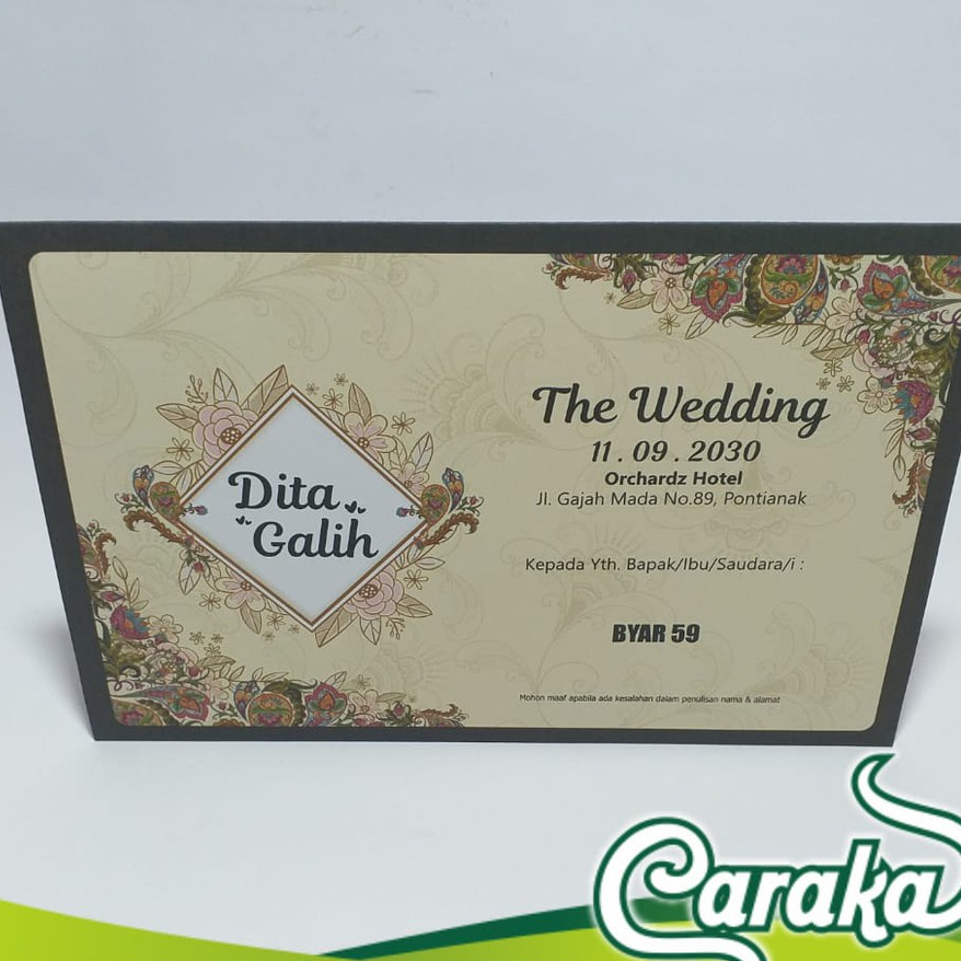 Jual Kartu Undangan Pernikahan atau Kertas Undangan atau Blangko ...