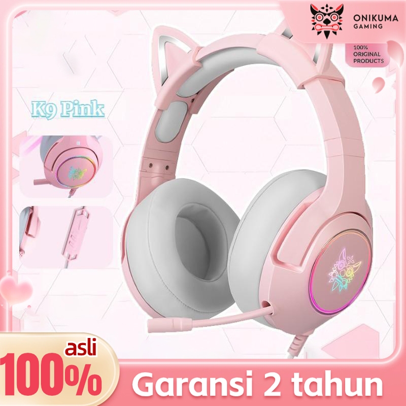 Jual Onikuma K9 Game E-sport 7.1Hifi Warna Pink Telinga Kucing Headset ...