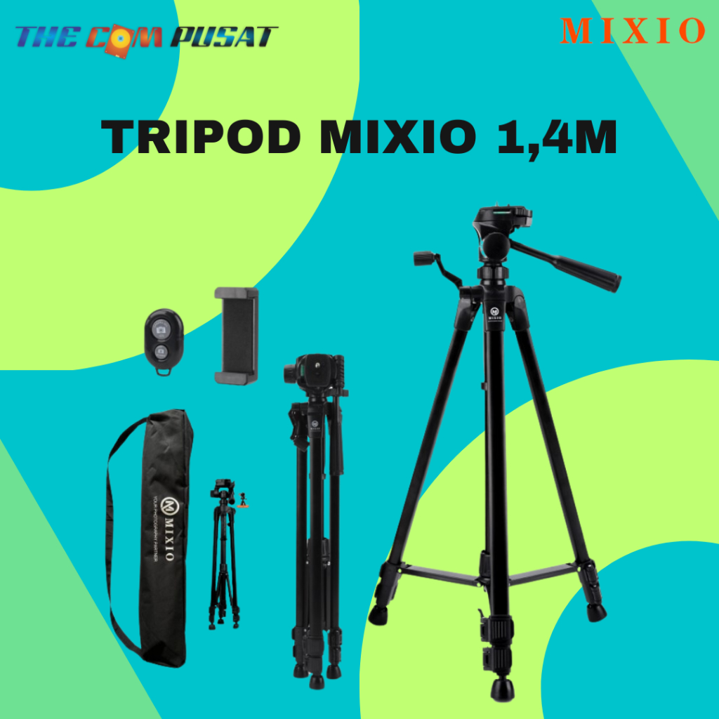 Jual MIXIO 3520PRO Tripod+Bluetooth Remote+Bag 145CM Profesional Tripod ...