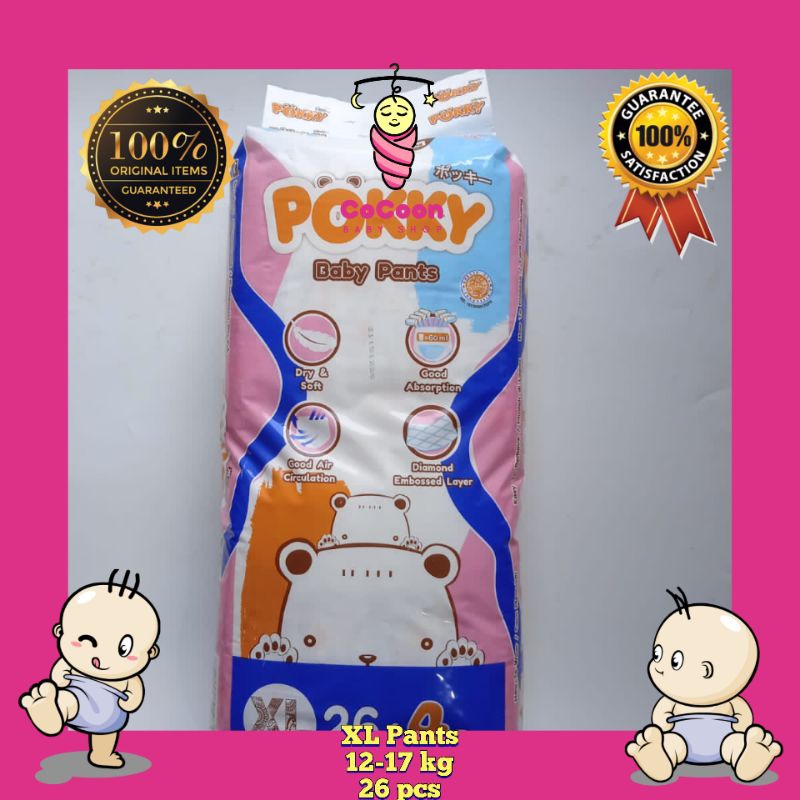 Jual Popok Celana Poki Poky Pokky Pants XL26 XL30 XL 30 XL26+4 XL 26+4 ...
