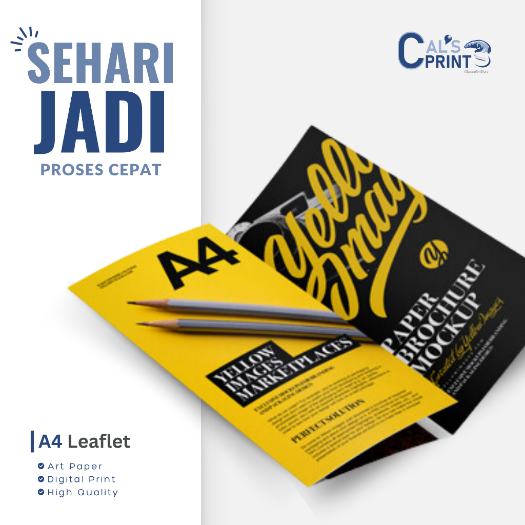 Jual Cetak Leaflet 2 Sisi Cetak Brosur Lipat A4 Leaflet Brosur Pamflet Custom Cetak Brosur 1 RIM ...
