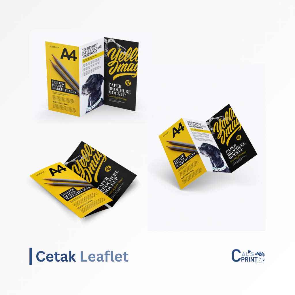 Jual Cetak Leaflet 2 Sisi Cetak Brosur Lipat A4 Leaflet Brosur Pamflet ...