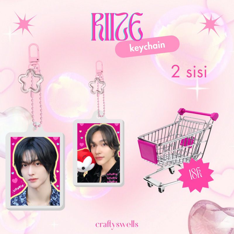 Jual ID PHOTO HOLDER RIIZE 2 SISI KEYCHAIN KEYRING | Shopee Indonesia