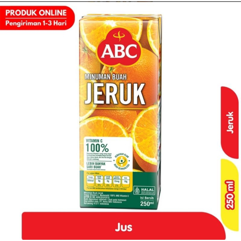 Jual ABC Jus Jeruk 250 ml | Shopee Indonesia