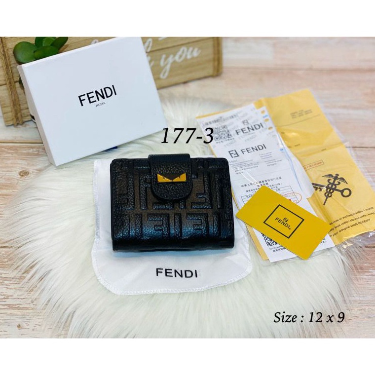 Jual VIRAL DOMPET Kulit Pendek LIPAT3 Kancing Asli Import Freebox ...