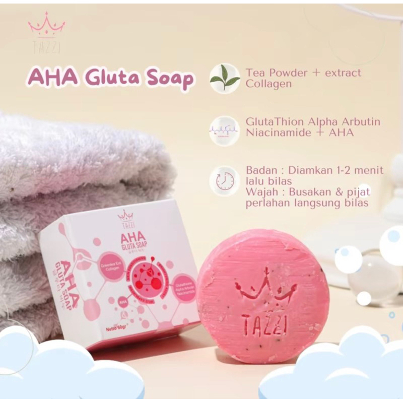 Jual 3 Sabun Aha Gluta Soap tazzi (TIGA PCS) | Shopee Indonesia
