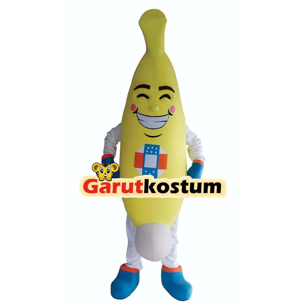 Jual Kostum maskot badut pisang kuning setelan lucu fashion costume ...