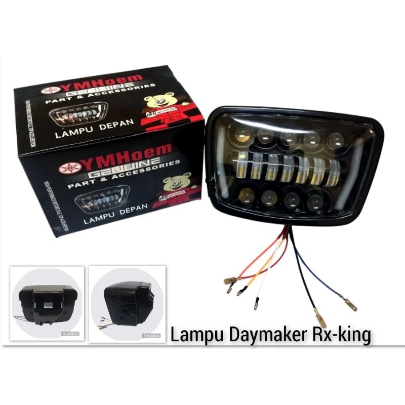 Jual Lampu Depan Motor Daymaker RX-KING 2018 New 7in Full Set | Shopee ...
