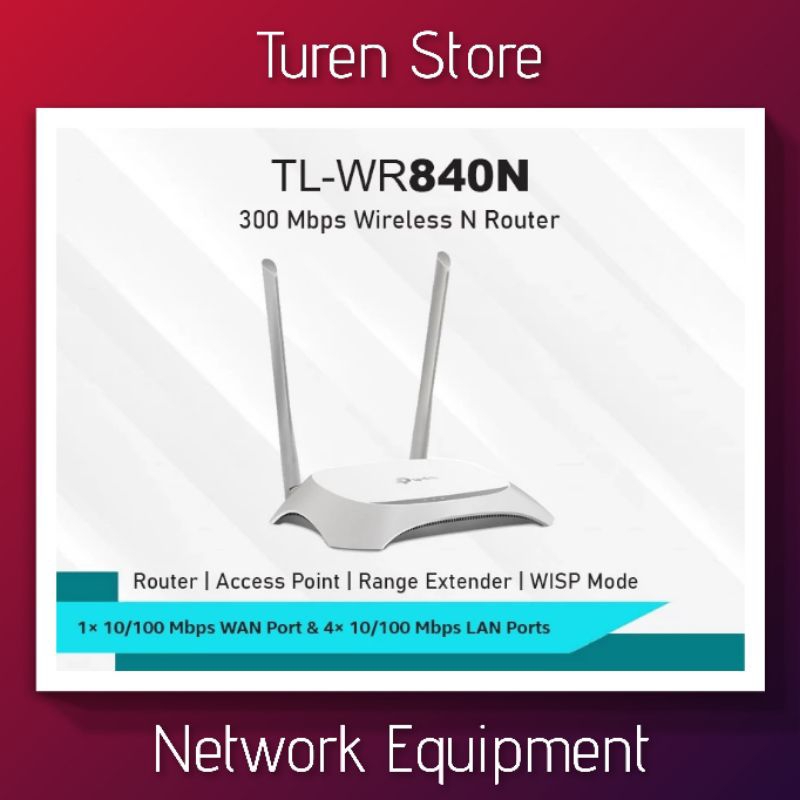 Jual TP-Link TL-WR840N Wireless Router N300 Access Point WISP Repeater ...