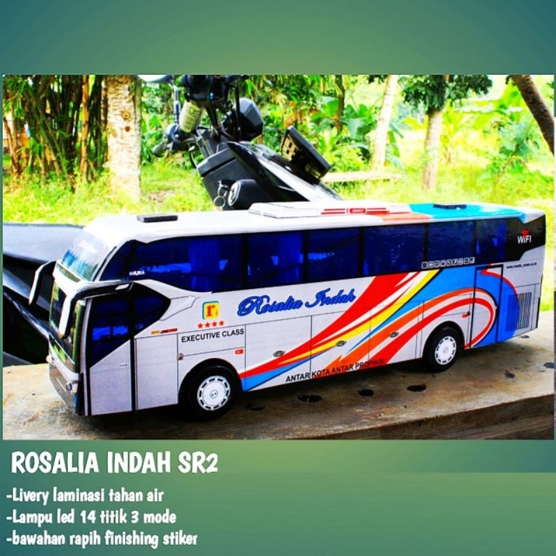 Jual Mainan Miniatur Bus Telolet Basuri Mobil Mainan Bis | Shopee Indonesia
