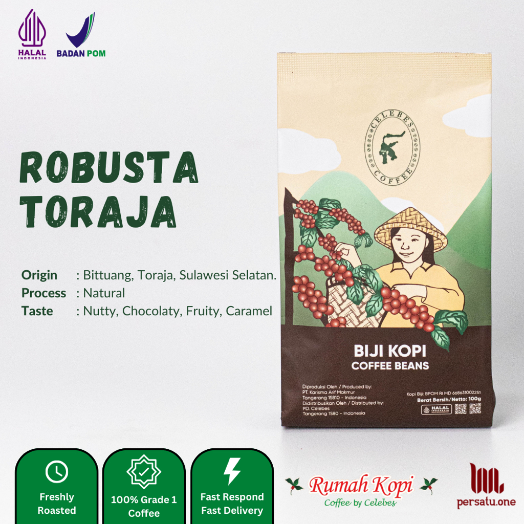 Jual [CELEBES COFFEE] Kopi Robusta Toraja Bubuk/Biji/Espresso | Shopee ...