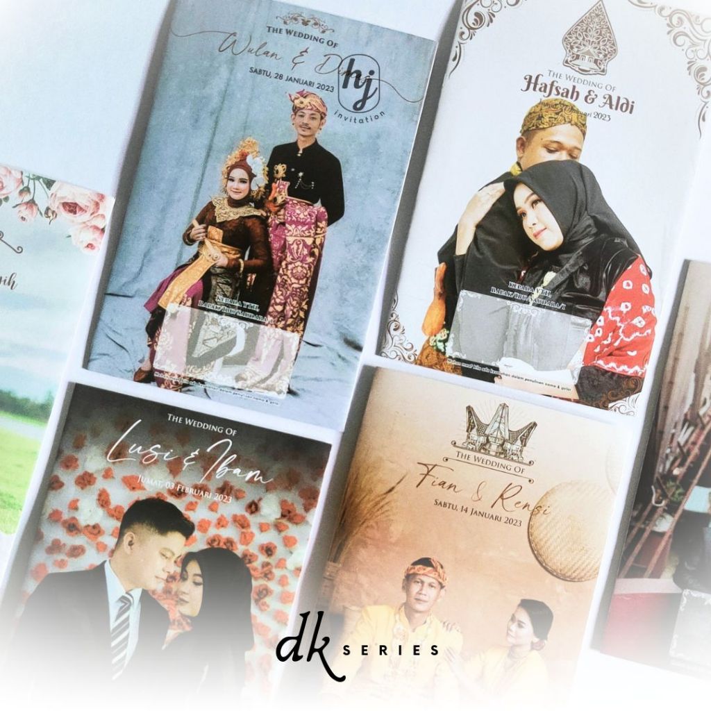 Jual Undangan Pernikahan Foto Full Color DK Series | Shopee Indonesia