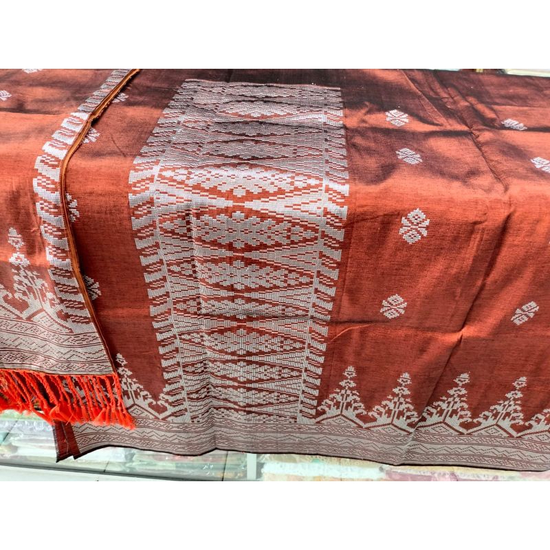 Jual Bahan/Kain Tenun Songket Silungkang (Benang Perak)/Kain Songket ...